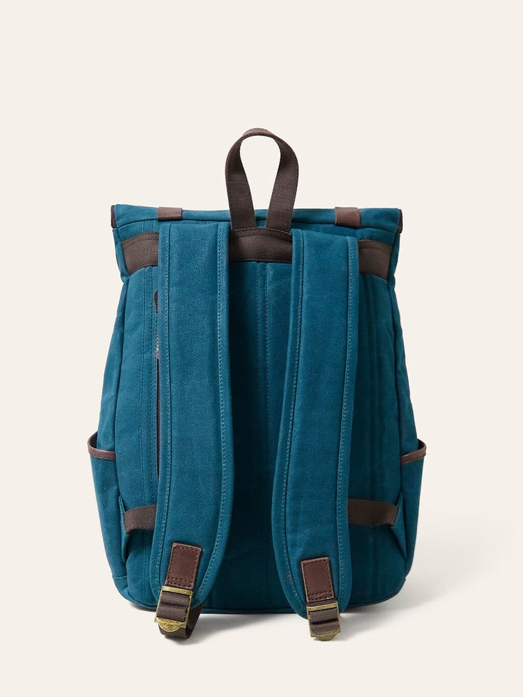 Teal Waxed Authentic Bali Backpack | Backpacks & Rucksacks | Gandys